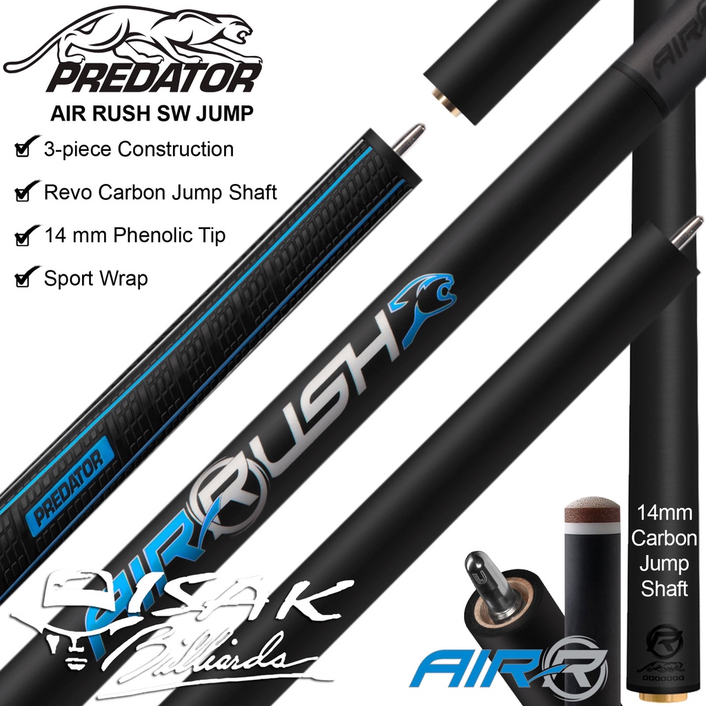 Jual Predator Air Rush Carbon Jump Cue SW - Stick Billiard Bola Loncat ...