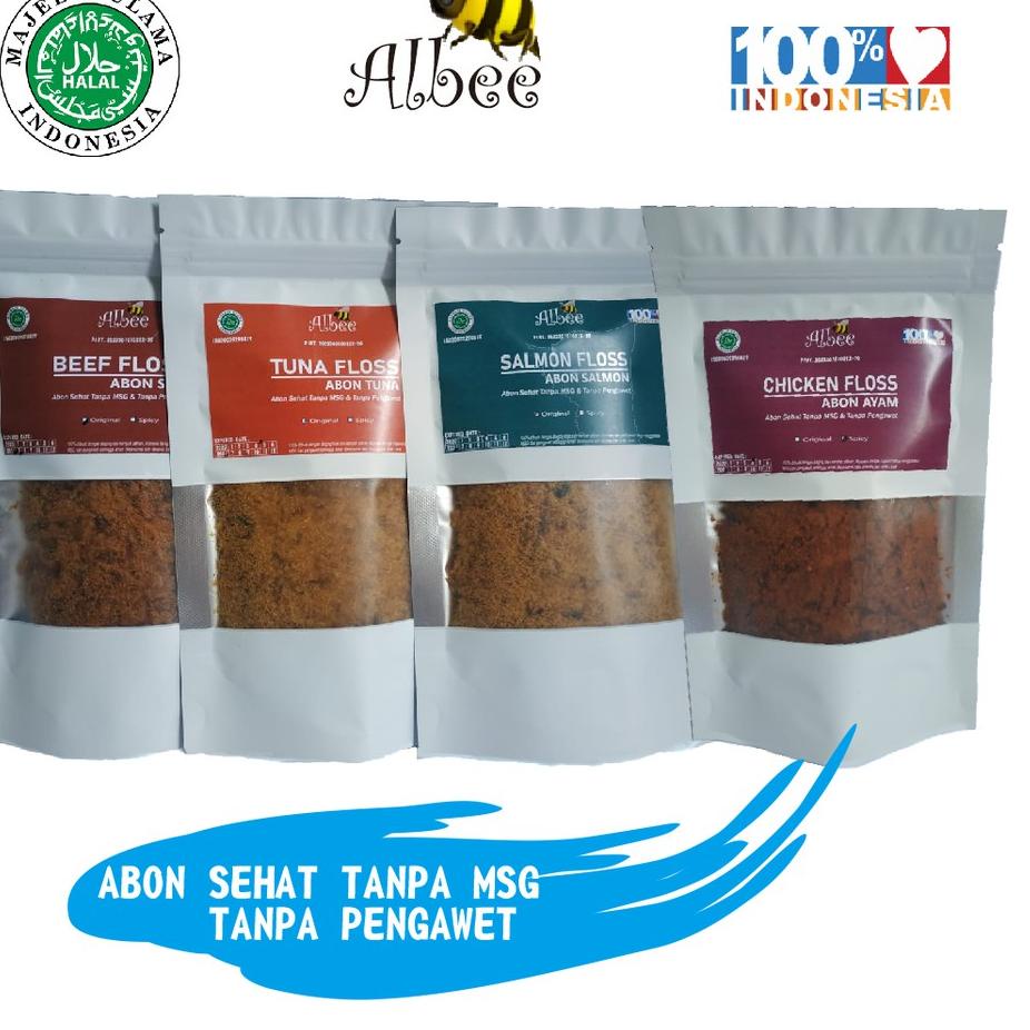 Jual id0g0Fu--[100 GRAM] ALBEE ABON SALMON TUNA LELE SAPI AYAM ABON ...