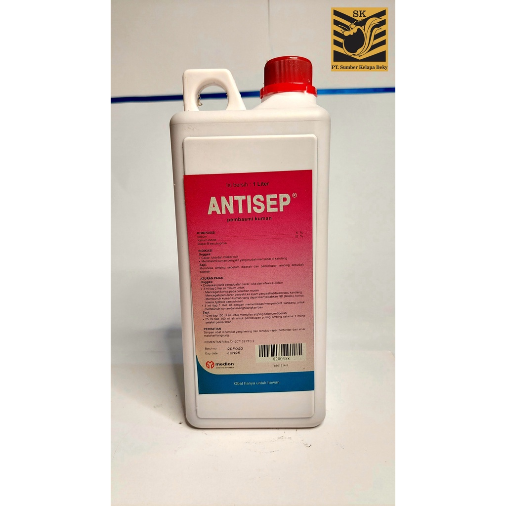 Jual Antiseptik/Desinfektan/Antikuman Terlaris No. 1 Antisep 1 liter ...