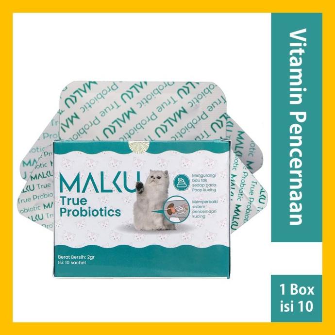 Jual Malku True Probiotic Malku Vitamin Pencernaan Kucing Mencret Diare ...