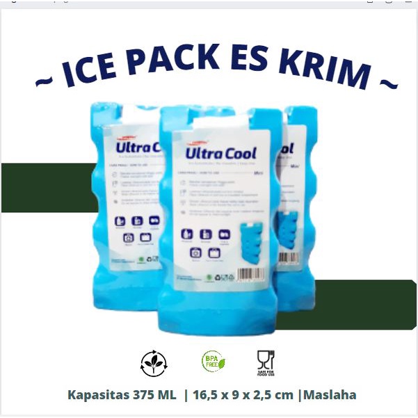Jual Ice Pack Air Cooler - Pembeku Es Krim Blue Ice Pendingin - Ice ...