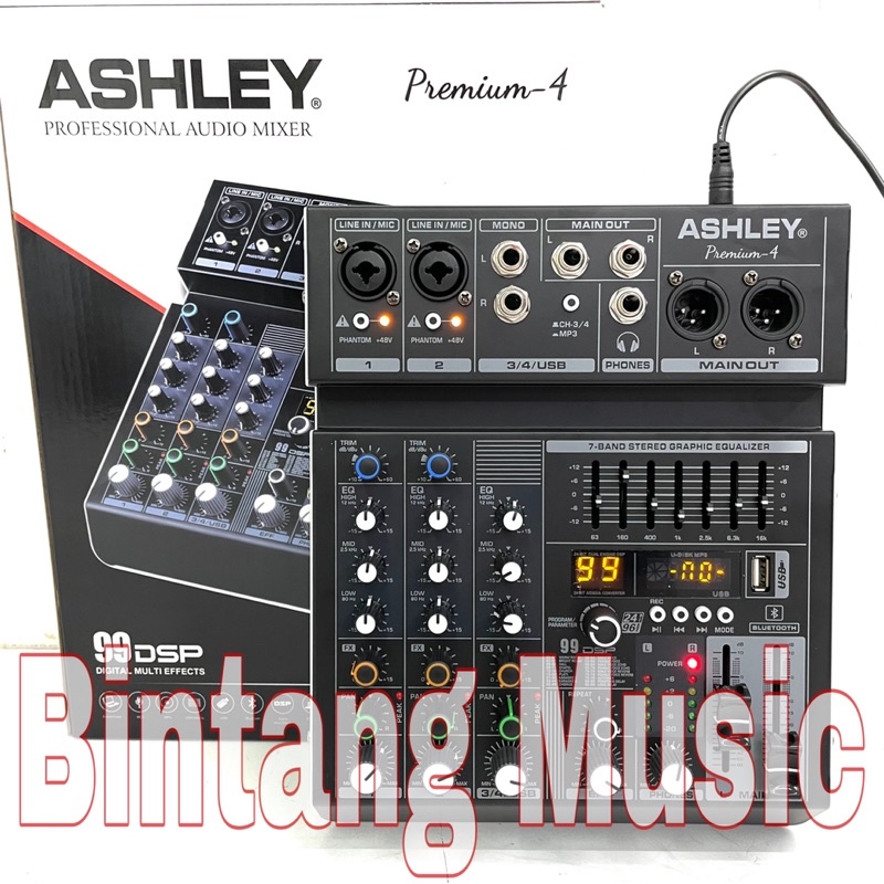 Jual Mixer Ashley Premium4 Original ashley premium 4 channel | Shopee Indonesia