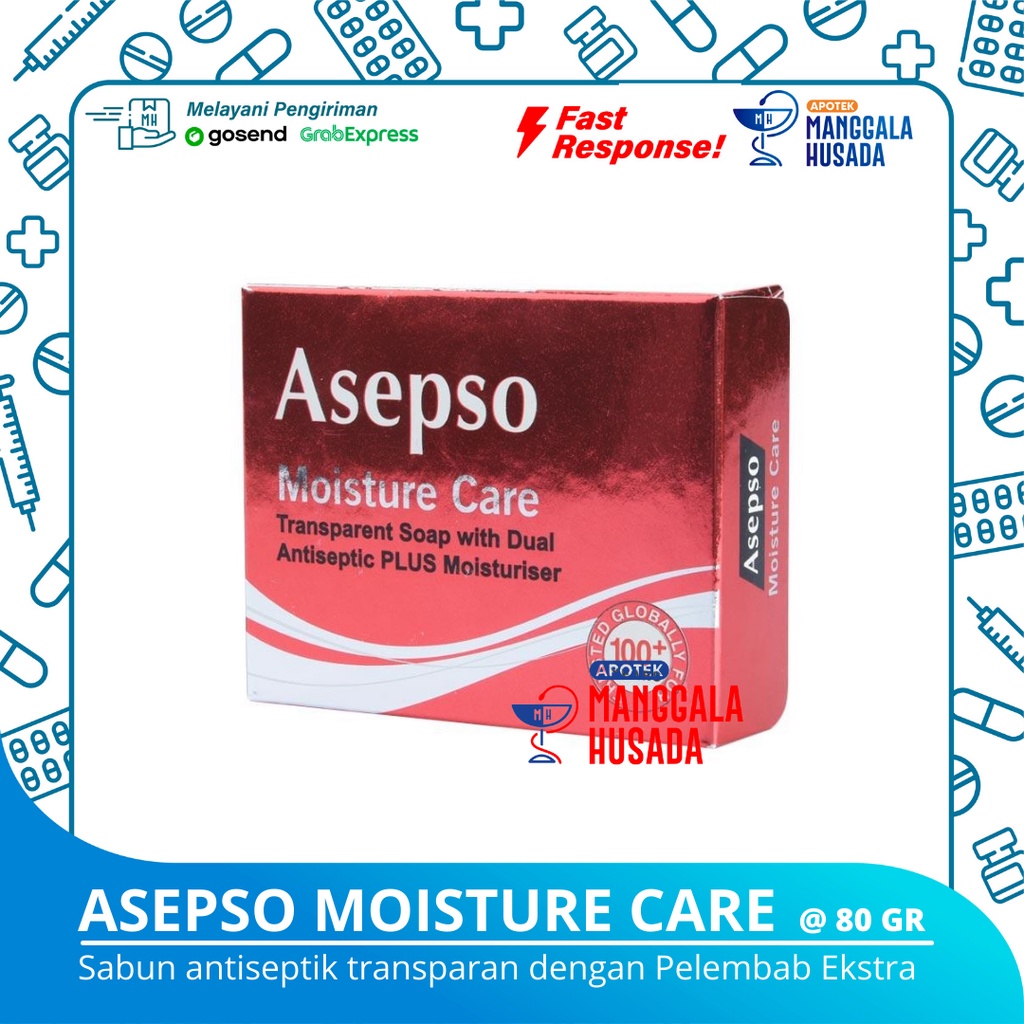 Jual ASEPSO MOISTURE CARE TRANSPARENT SOAP @ 100 GR | Shopee Indonesia