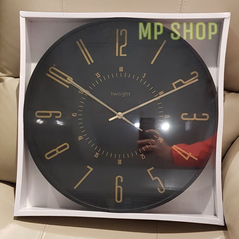 Jual INFORMA - JAM DINDING TWILIGHT 40,4 CM HITAM / WALL CLOCK | Shopee ...
