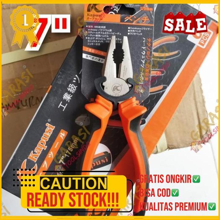 Jual Tang Kombinasi 7" Kapusi Japan Tech Tang Combination Wrench 7 Inch | Shopee Indonesia