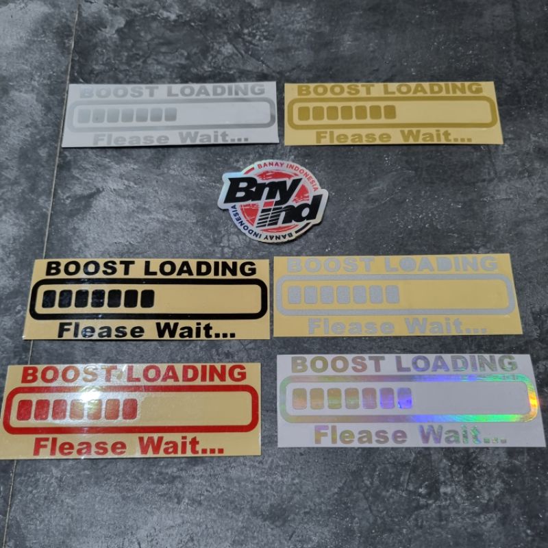 Jual STICKER STIKER BOOST LOADING FLEASE WAIT CUTTING | Shopee Indonesia