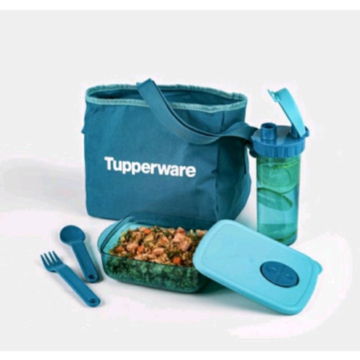 Jual LA FIMELA LUNCH BOX SET TUPPERWARE / CLASSY GLAM / SET BEKAL MAKAN ...