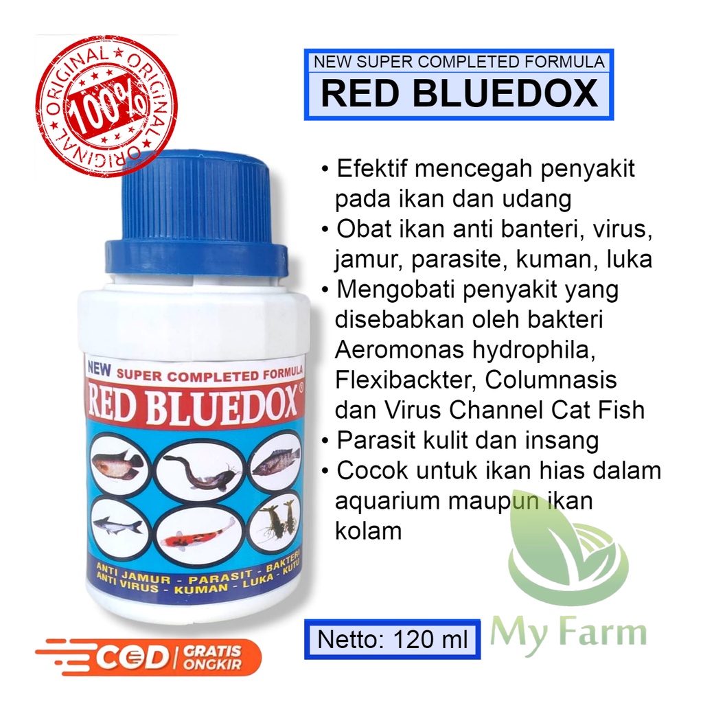 Jual Red Bluedox 120 Ml New Super Completed Formula Antibiotik Pembasmi ...