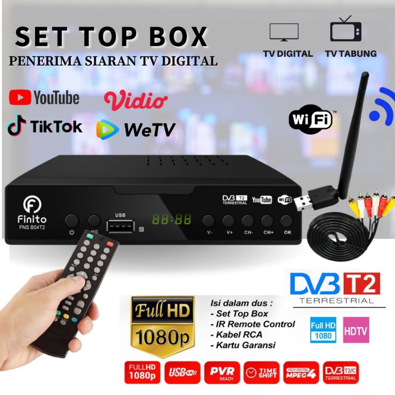 Jual PROMO Digital Set Top Box TV Penerima Siaran Digital Receiver Full ...