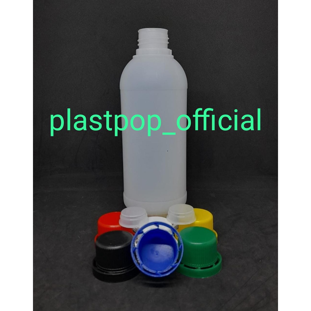 Jual botol labor agro 500ml 1/2ltr / botol pupuk 1/2kg 500ml / hdpe ...