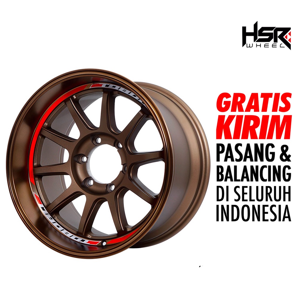 Jual Velg Mobil Ring 18 HSR TOBOALI R18X95 PCD H6X139,7 ET0 SANDY BRONZE FACE+BRZ LIP | Shopee ...