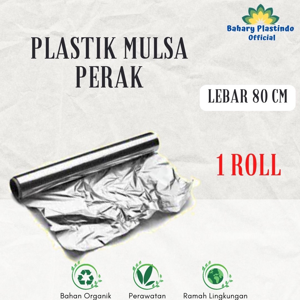 Jual Plastik Mulsa Perak 1 Roll Mulsa Grenjeng Lebar 80 Cm | Shopee ...