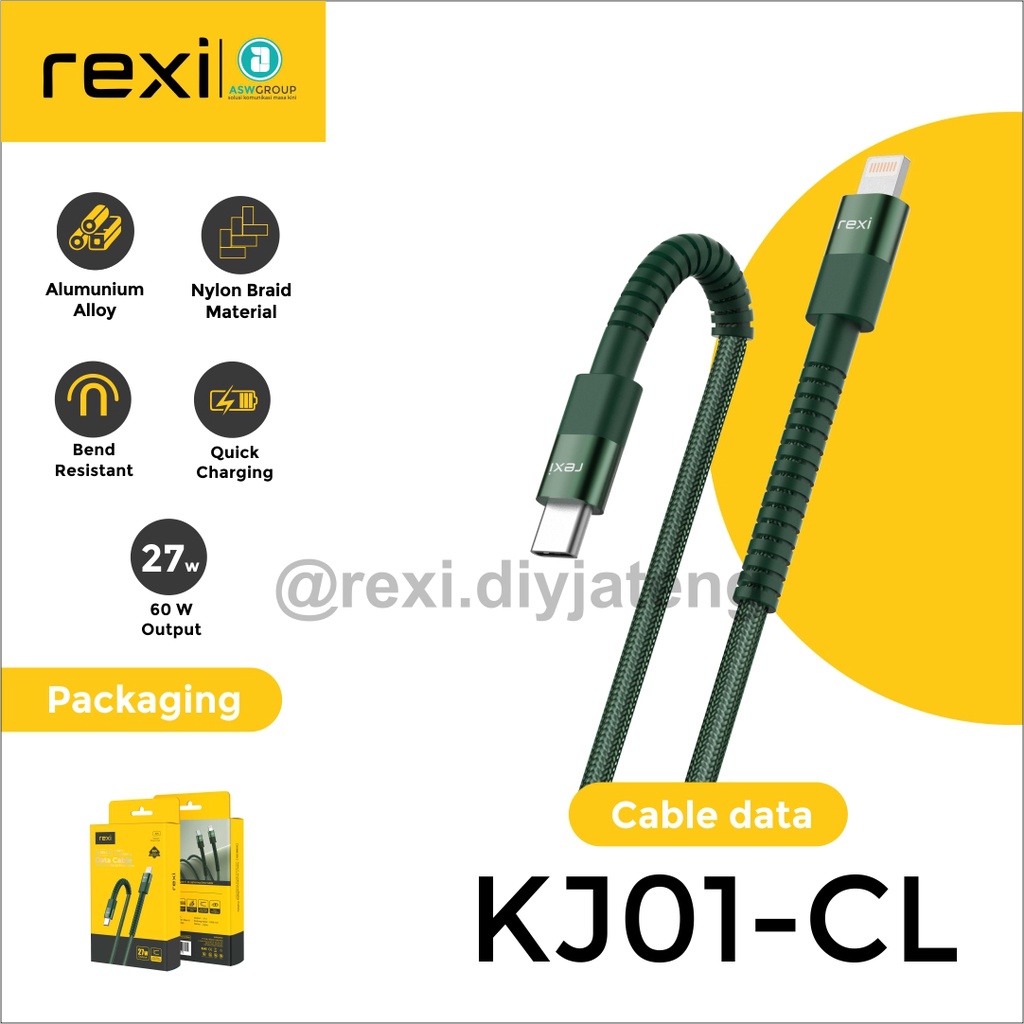 Jual Kabel Data Type-C to Lightning with Extra Bend Protection 27W fast ...