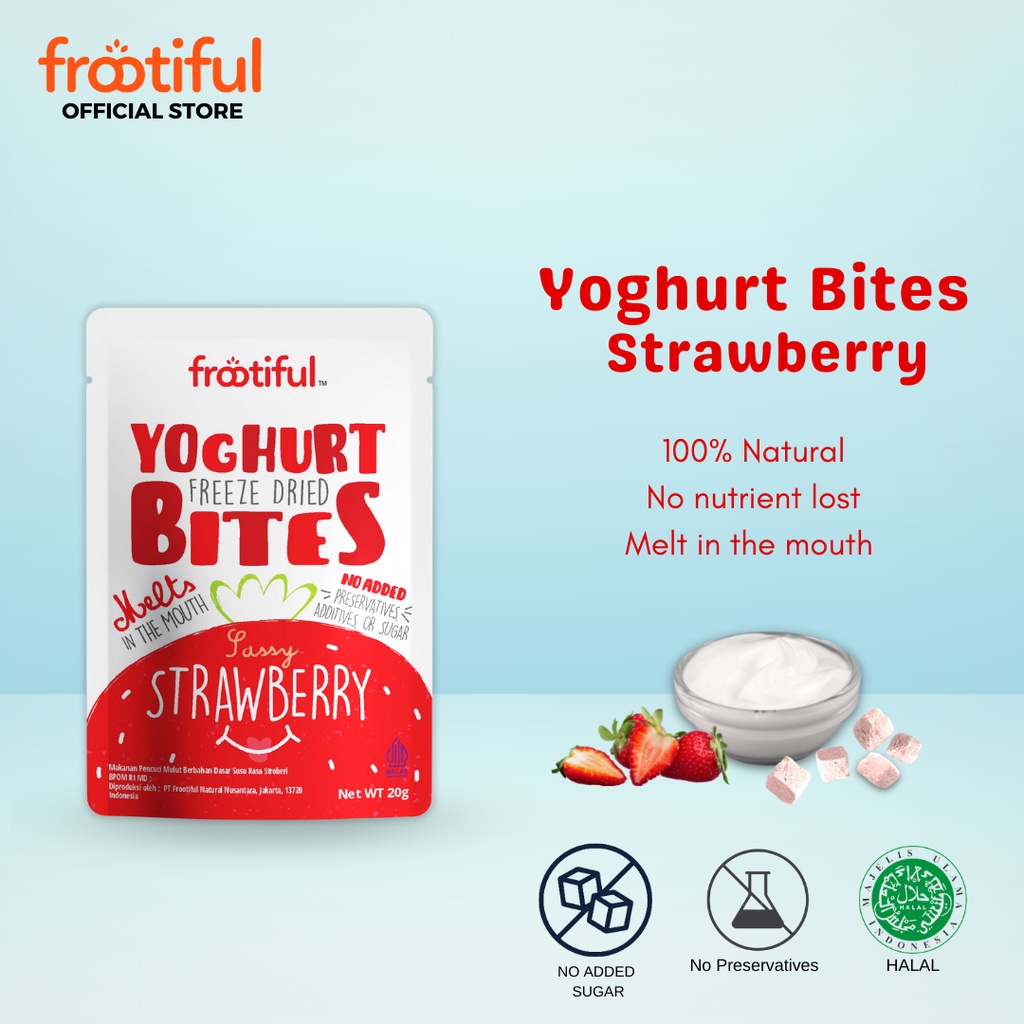 Jual Frootiful Yoghurt Bites Strawberry | Shopee Indonesia