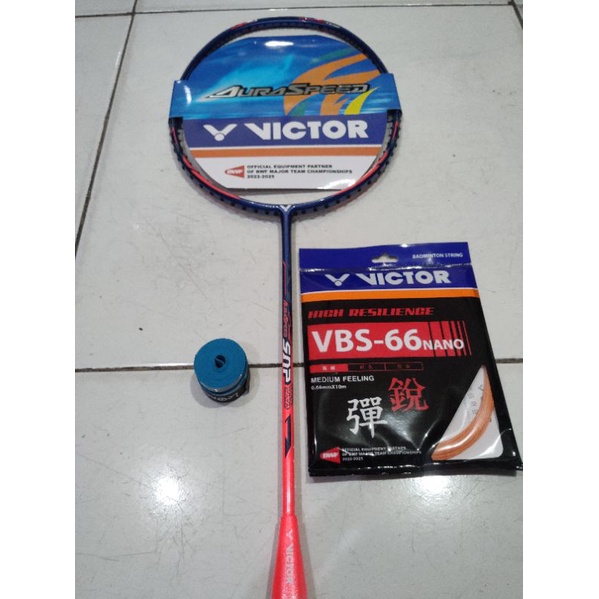 Jual Raket badminton victor Auraspeed SNP ORIGINAL | Shopee Indonesia