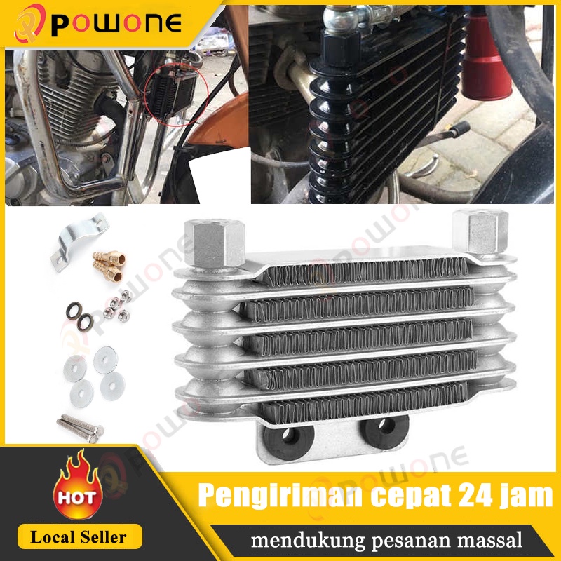 Jual Pengganti Radiator Pendingin Oli Mesin 5 Baris Engine Oil Cooler ...