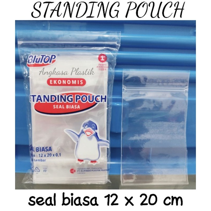 Jual STANDING POUCH bening 12x20 cm - motif SEAL BIASA | isi 50 ...