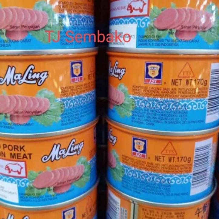 Jual limited STOCK!MALING PORK KALENG BESAR 397GRAM / HAM DAGING BABI ...