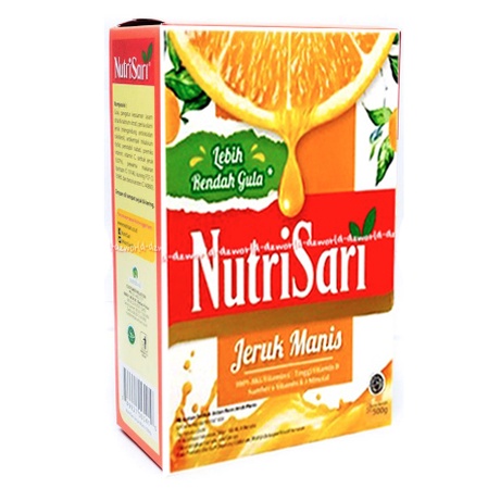 Jual Nutrisari Rasa Jeruk Manis 500gr Minuman Orange Nutri Sari Bubuk ...