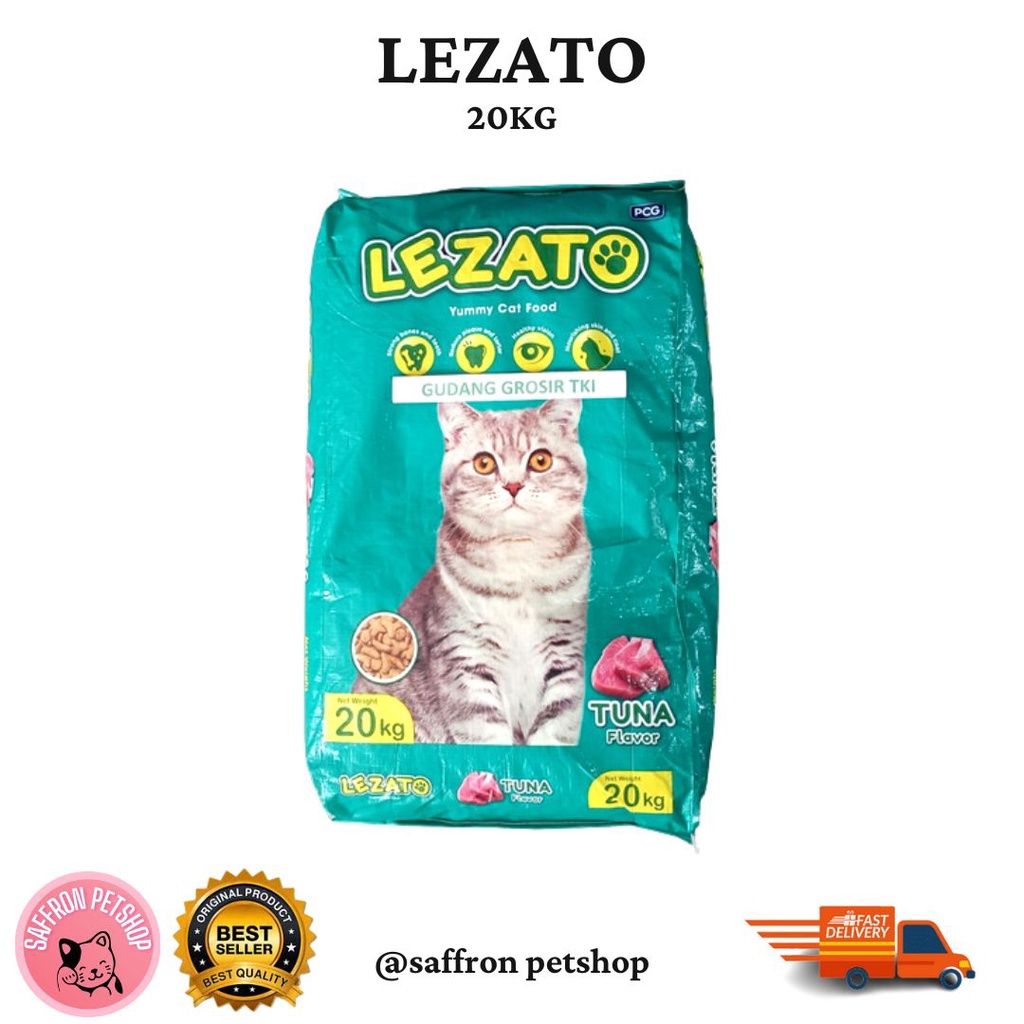 Jual LEZATO DRY CAT FOOD 20KG | Shopee Indonesia