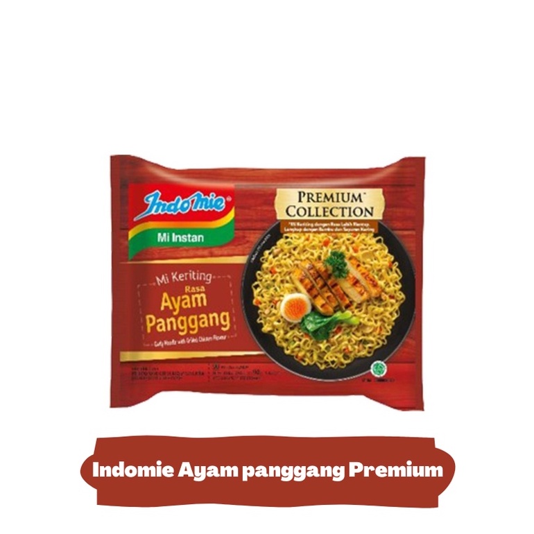 Jual INDOMIE PREMIUM COLLECTION MI KERITING AYAM PANGGANG 90gr | Shopee ...