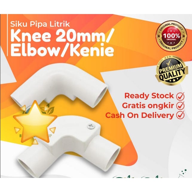 Jual ELBOW KNEE PIPA PVC BOSS B244 20mm | Shopee Indonesia