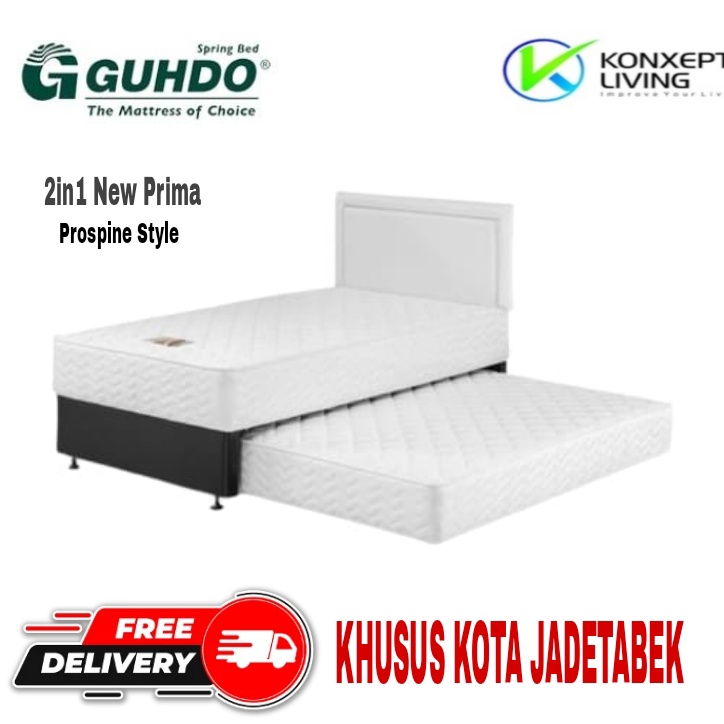 Jual Guhdo - Springbed 2in1 New Prima Hb Prospine (Fullset) - Putih | Shopee Indonesia