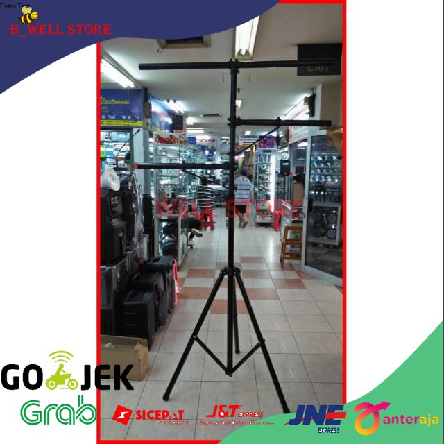 Jual Stand Lighting Parled / Tiang Lampu Parled Bahan Besi | Shopee ...