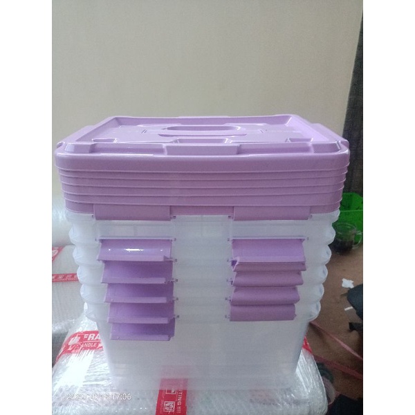 Jual ezy box container plastik 15 liter 6 pcs | Shopee Indonesia