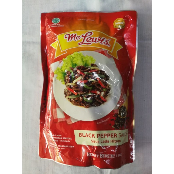 Jual Blackpepper Saus lada hitam Mc lewis 1kg | Shopee Indonesia