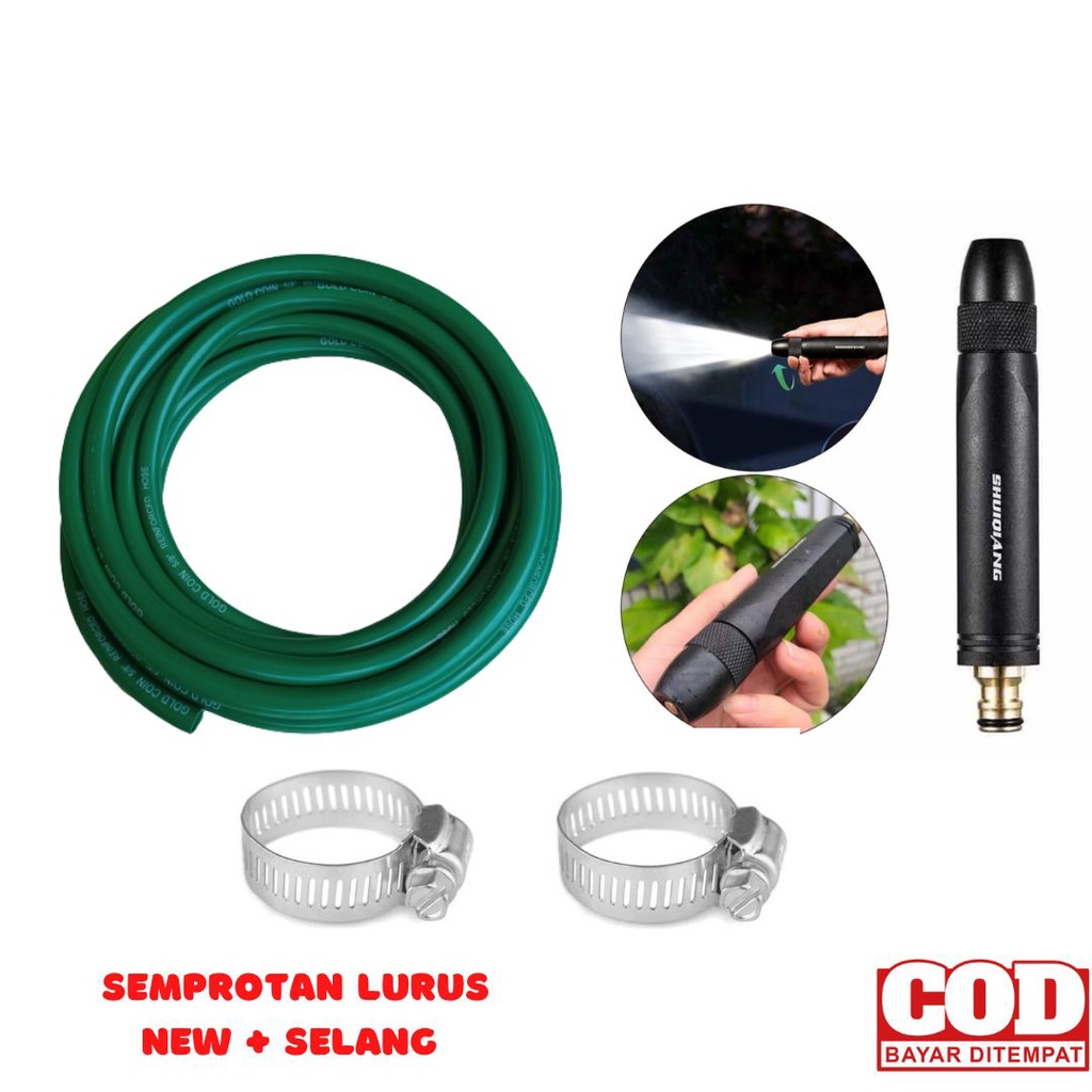 Jual Faridashope Selang Air 5/8 Inch Dop Plus Kepala Selang Semprot ...