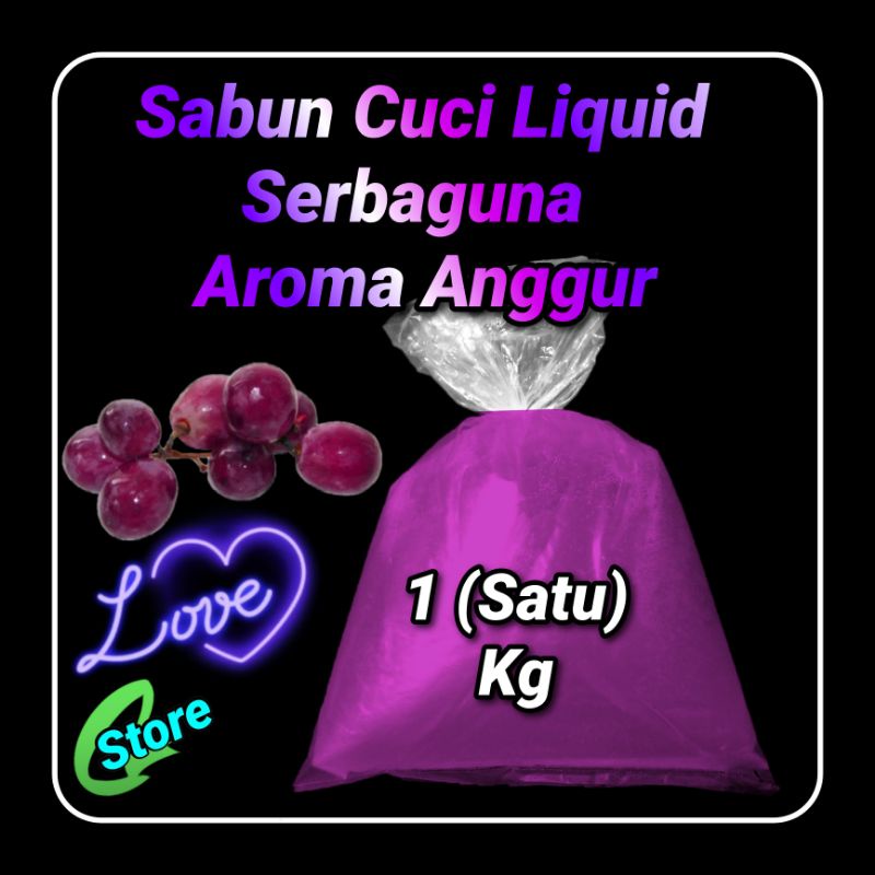 Jual Sabun Cuci Liquid 1 Kg Aroma Anggur Serbaguna | Shopee Indonesia