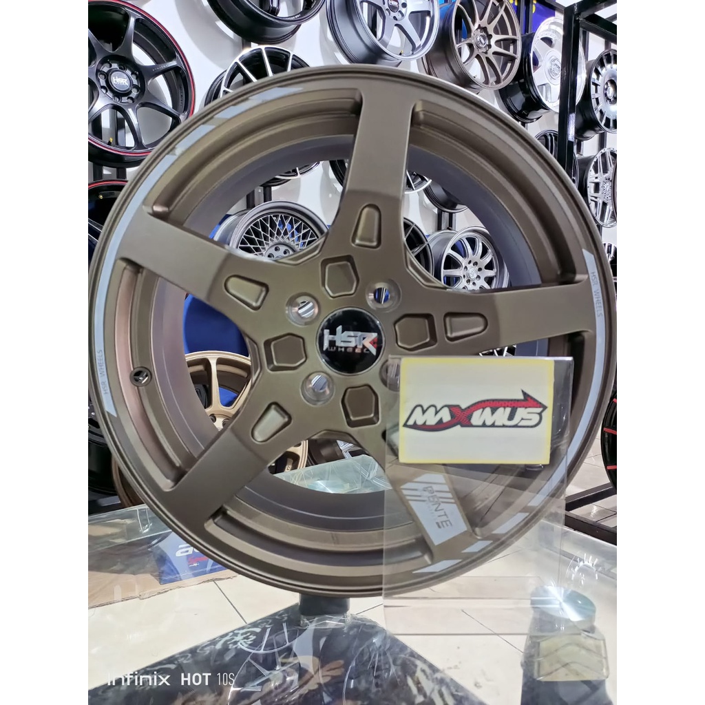 Jual velg mobil hsr type PENTE HSR R15X65 H4X100 ET42 SMBRZ | Shopee ...
