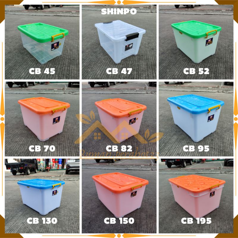 Jual SHINPO Container Box CB 30 45 47 52 70 95 130 150 195 Liter Kotak ...