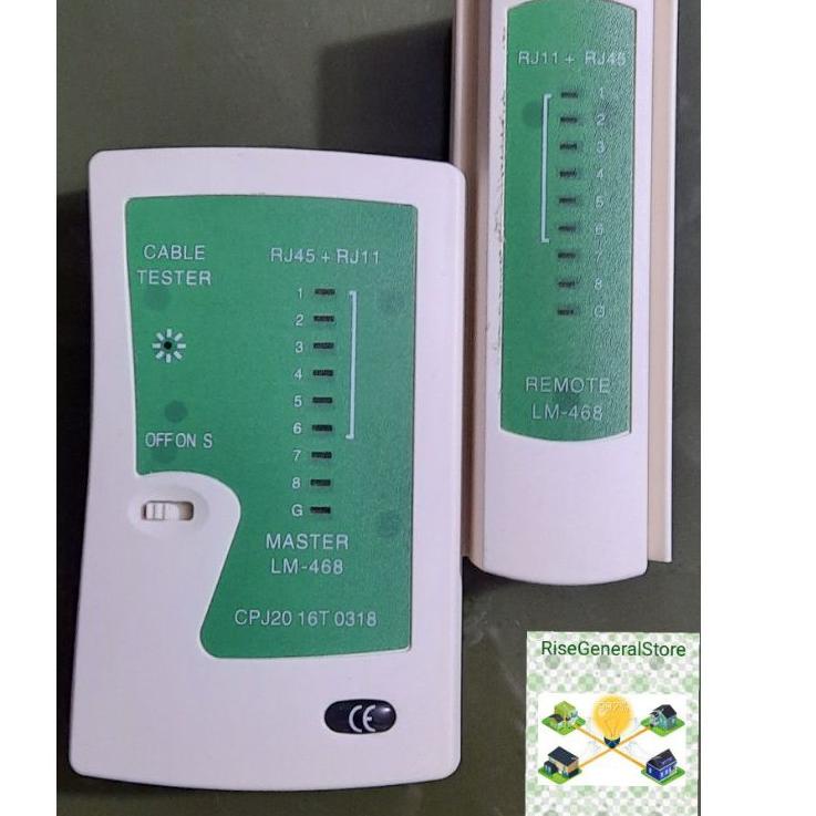 Jual code3j3Ix--Lan Tester Include Baterai+Case RJ45 dan RJ11 Alat Tes ...