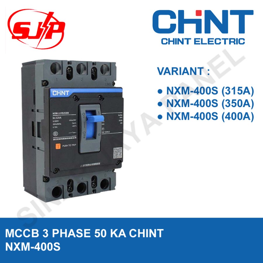 Jual MCCB CHINT 3 PHASE NXM-400S/3P 50KA 315A 350A 400A ORIGINAL | Shopee Indonesia