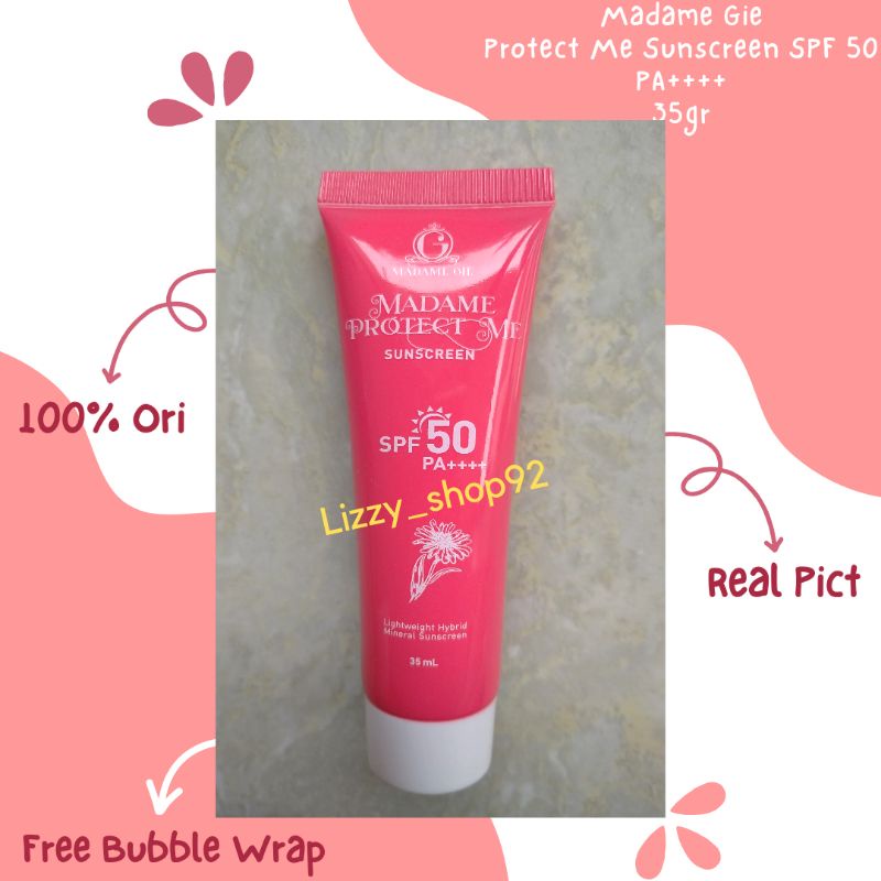 Jual Madame Gie Protect Me Sunscreen SPF 50 PA++++ 35ml | Shopee Indonesia