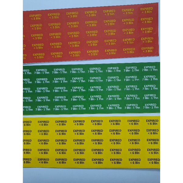 Jual Stiker Label Obat Expired 2 baris | Shopee Indonesia