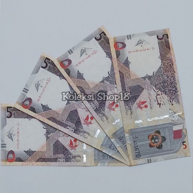 Jual Koleksi Qatar Riyal Pecahan 5 Riyal | Shopee Indonesia