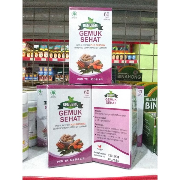 Jual Kapsul Gemuk Sehat Ben Lemu 60 Kapsul | Shopee Indonesia