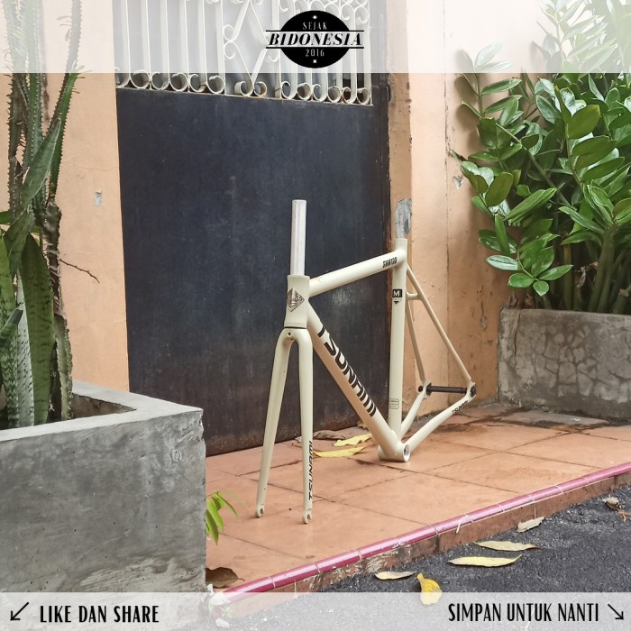 Jual Frame Frameset Sepeda Single Speed Fixed Gear Tsunami Snm100 Grey ...