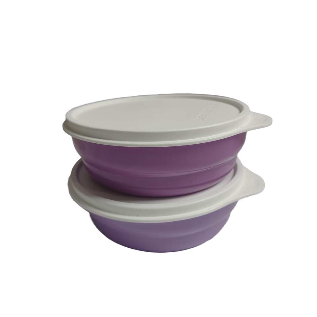 Jual Tupperware - Tempat Makan - Wadah Bekal - Snack - Putih Ungu ...