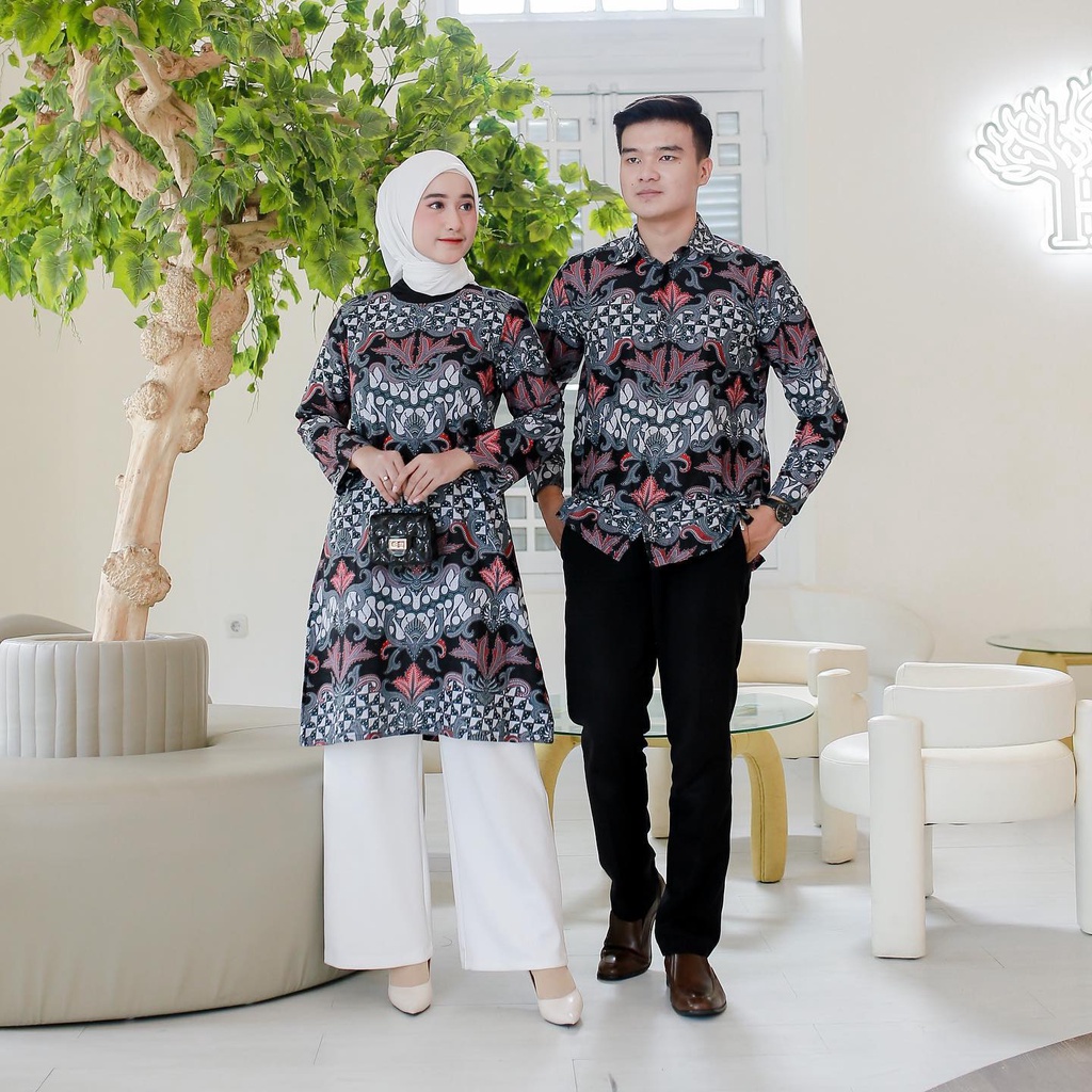 Jual Benang Raja Batik Couple Pria Wanita Motif Mahkota Seno | Shopee ...