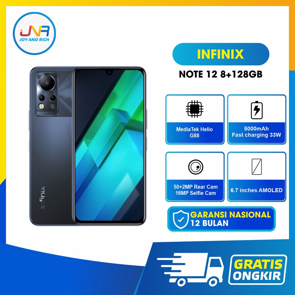 Jual Infinix Note 12 8/128GB Garansi Resmi 1 Tahun | Shopee Indonesia
