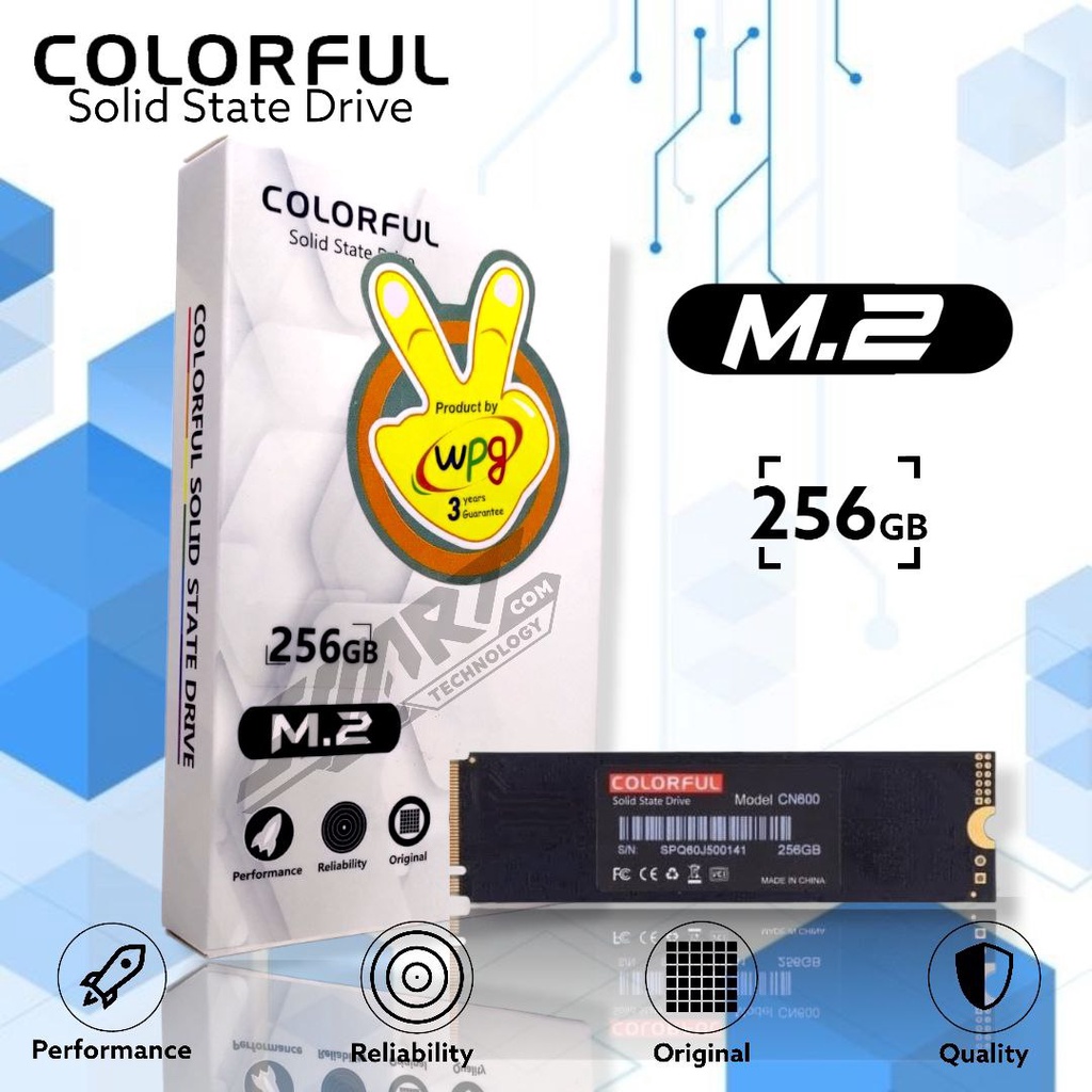 Jual COLORFUL CN600 256GB SSD M.2 NVMe PCIE 3.0 256GB | Shopee Indonesia