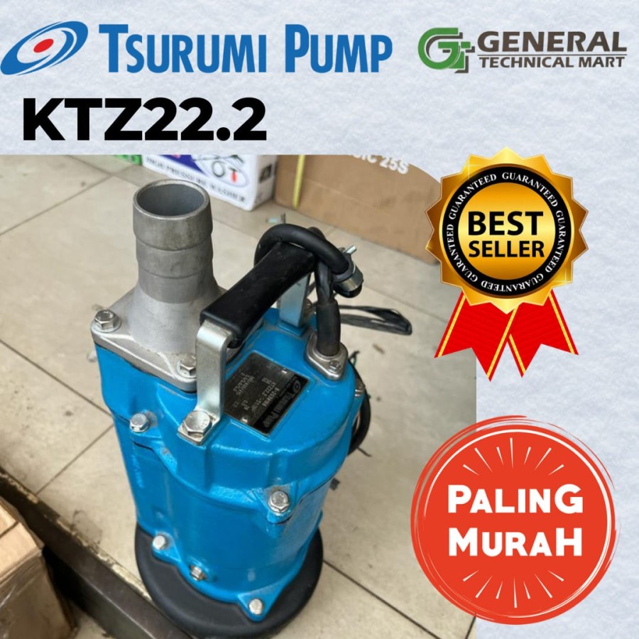 Jual Submersible pump TSURUMI Made In Japan KTZ22.2 3HP 3PHASE Pompa celup | Shopee Indonesia