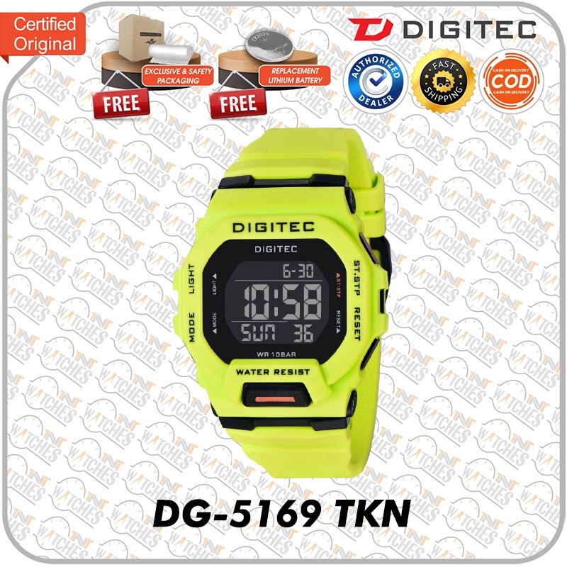 Jual Jam Tangan DIGITEC DG-5169 / DG 5169 / DG5169 Digital Watch ORIGINAL | Shopee Indonesia