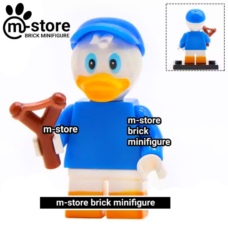 Jual brick disney dewey ducktales nephew donald duck mini toy figure ...