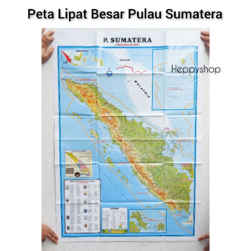 Jual Peta Lipat Besar Pulau Sumatera | Shopee Indonesia