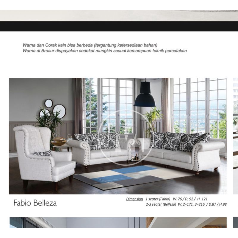 Jual Sofa Modis type Fabio Belleza Sofa Modis original asli sesuai ...